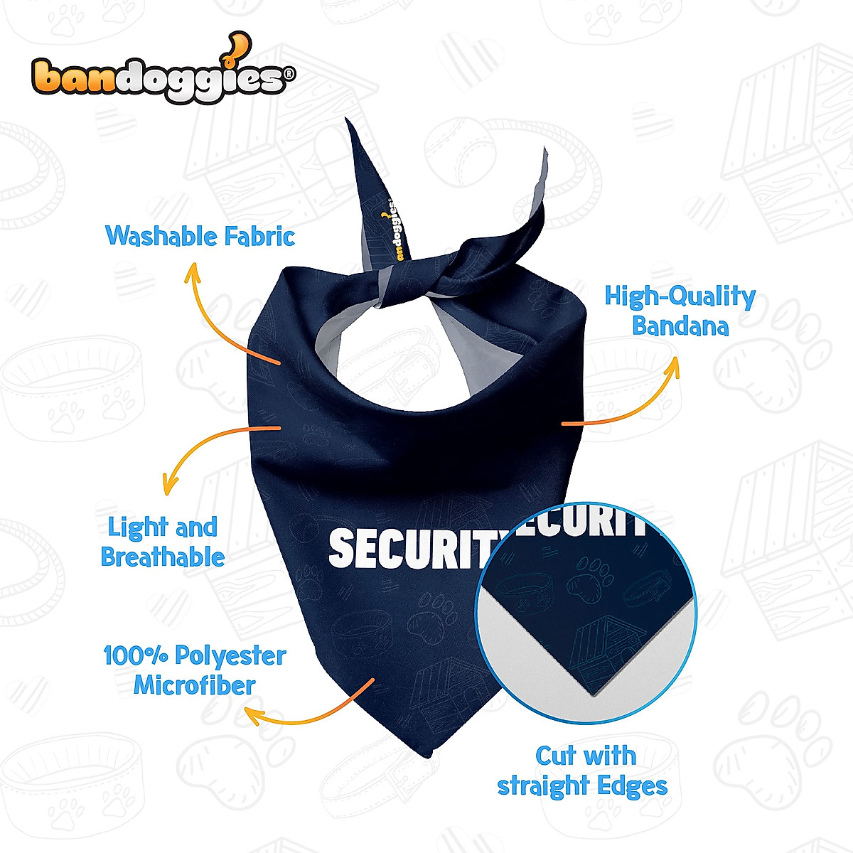 Bandoggies Breeze Pet Bandana, Plush Special-Occasion Bandanas, Cute Dog Accessories and Apparel, Unique Gifts for Dogs and Pet Owners (Small, Passover)