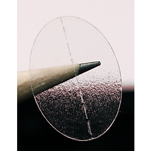 ChromaLabel 3/4 x 1 Inch Oval Clear Labels, Library Supplies, Envelope Sealer Perforated Clear Stickers - 1000 Pieces of Envelope Seal Stickers per Roll