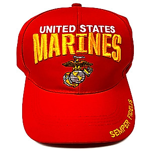 Capsmith Marine Corps Bold Tactics Unisex Cap Red, One size
