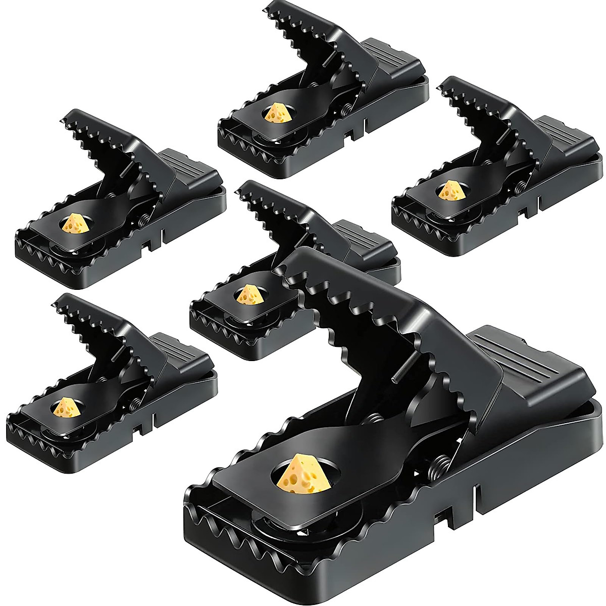 CANAANIN 𝐋𝐚𝐫𝐠𝐞 𝐑𝐚𝐭 𝐓𝐫𝐚𝐩𝐬 𝐌𝐨𝐮𝐬𝐞 𝐓𝐫𝐚𝐩𝐬 Indoor Outdoor 𝐒𝐧𝐚𝐩 𝐓𝐫𝐚𝐩 for Gophers 𝐂𝐡𝐢𝐩𝐦𝐮𝐧𝐤 𝐓𝐫𝐚𝐩 That Work Quick Effective Safe for Rodents Mouse Chipmunk 6 Pack