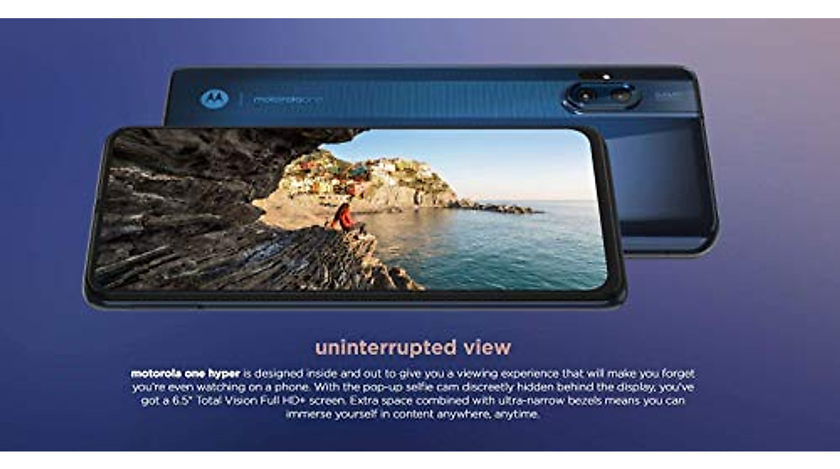 Motorola One Hyper 128GB - Unlocked Smartphone with 64MP Camera