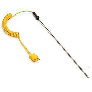 K-Type Thermocouple Stainless Steel Probe Controller Wire Sensors 4"/12"/20" (300mm)