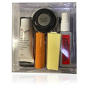 Disc Cleaning & Repair Kit for CD CD-ROM DVD Blu Ray VCD Video Game Movie Music