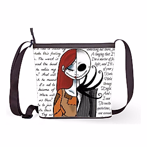Female fabric Popular Shoulder Bags Crossbody Bags Sling Bag with The Nightmare Before Christmas Print