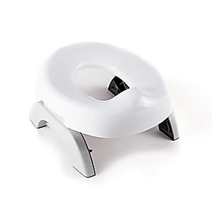 Summer My Travel Potty Deluxe - 2-in-1 Foldable Travel Potty for Toddlers Can Be Used as a Standalone Potty or as a Potty Ring for Adult Toilet w/Integrated Handles, Includes 12 Disposable Waste Bags
