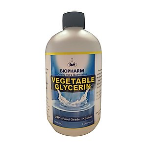 Vegetable Glycerin USP, Food Grade, Kosher — 500 mL (1.06 Pint)