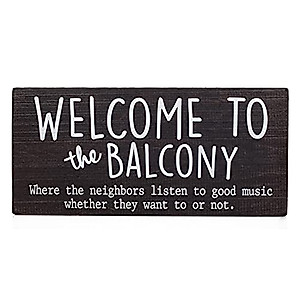 Outdoor Balcony Decor for Apartment - Small Balconies Wall Art - Welcome Sign for Summer Apartments with Patio or Decks