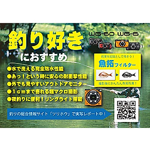 RICOH Waterproof Digital Camera WG-60 Red 14m Withstand Shock 1.6m Cold -10 ? RD 03831