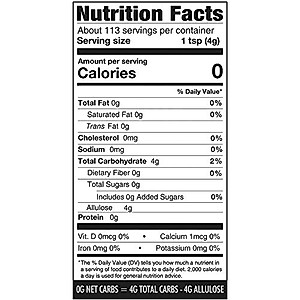 Wholesome Yum Besti Natural Brown Sugar Substitute - Brown Monk Fruit Sweetener Blend With Allulose (No Erythritol) - Keto, Non GMO, Zero Carb, Zero Calorie, Sugar Free, No Aftertaste (1 lb)