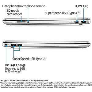 HP 15.6" HD Laptop Computer 2022, AMD Athlon Silver 3050U (Beats i3-7100U) Up to 3.2GHz, 16GB RAM, 256GB SSD, Webcam, USB-C, Wins 10 W/ 1 Year of Microsoft365, Mouse, Sleeve, Silver