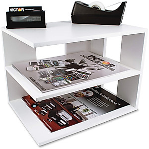 Victor Pure White Desk Shelf, 9.8" x 13.2" x 9.7"