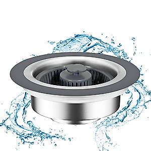 2 Pack - Upgraded 3 in 1 Kitchen Sink Drain Strainer - Stopper Set, Stainless Steel Kitchen Sink Stopper, Pop Up Anti-Clogging Sink Strainer Basket Filter for US Standard 3-1/2 Inch Kitchen Drain,2pcs