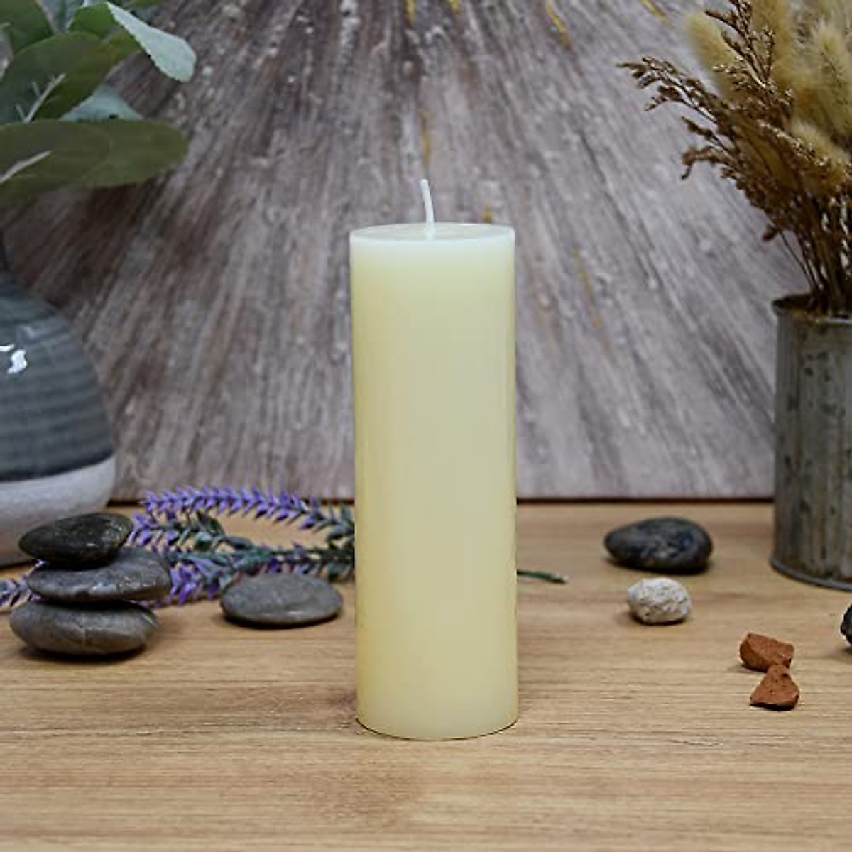 Zest Candle Pillar Candle, 2 by 6-Inch, Pale Ivory
