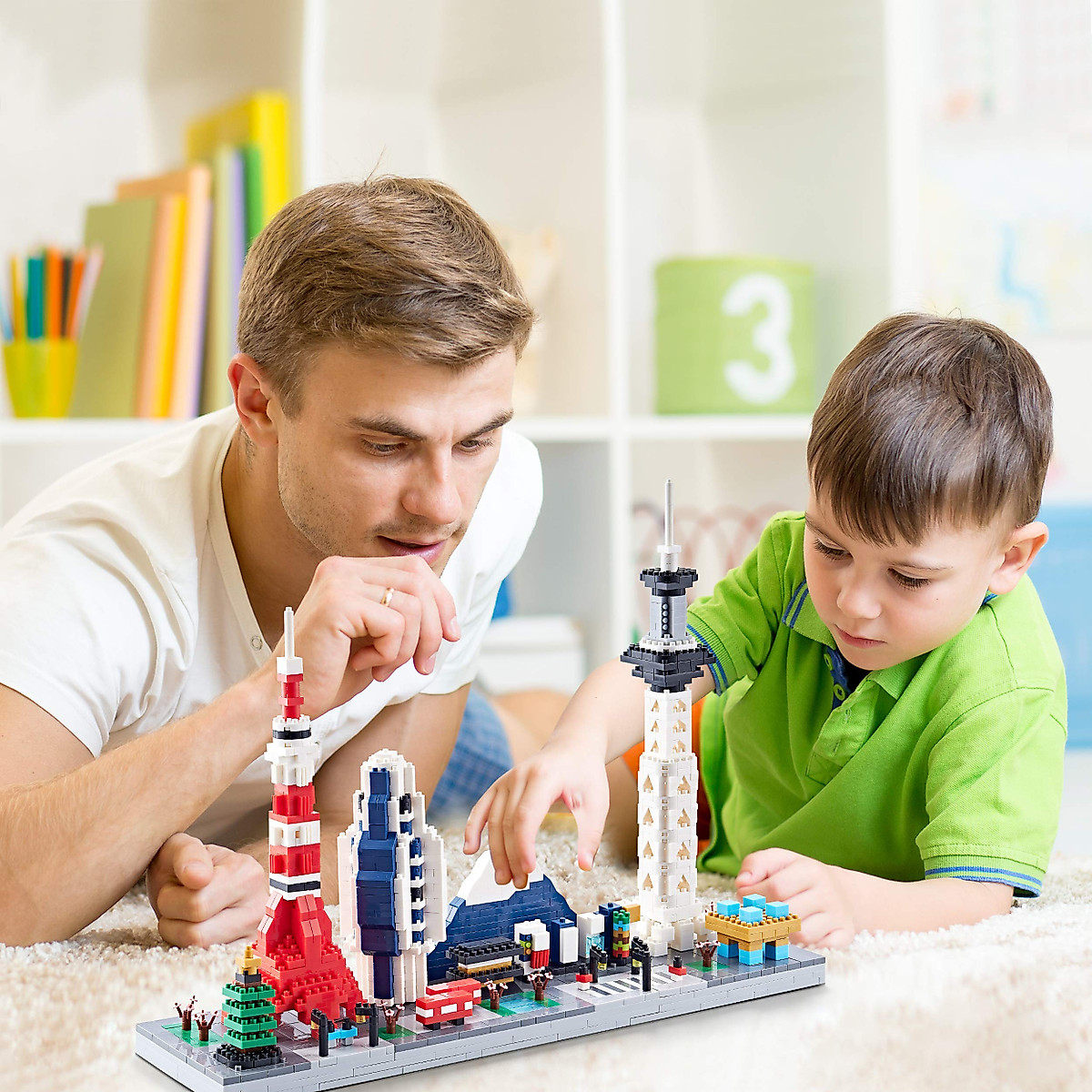 KLMEi Architecture Sets Micro Mini Blocks Japan Tokyo Skylines Building Kit Famous Landmark Collection Model Set for Adults 1880 Pieces