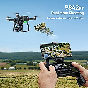 Bwine F7GB2 Drones with Camera for Adults 4K for Night Version, 9800ft Transmission range, 3-Axis Gimbal, 2 Batteries 50 Min Flight Time, GPS Auto Return, Follow Me, Waypoints, Level 6 Wind Resistance