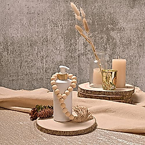 WILLOWDALE 5Pcs Large Wood Slices for Centerpieces, 11-13 Inches Unfinished Wood Circles for Crafts Rustic Wood Round Wooden Ornaments, Wood Decor for Table Centerpieces for Wedding Party