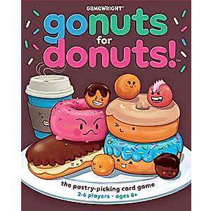 Gamewright - Go Nuts for Donuts - The Pastry-Picking Card Game, 96 months to 156 months