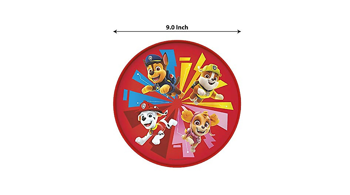 PAW Patrol Double-Sided 2-in-1 Plate for Kids