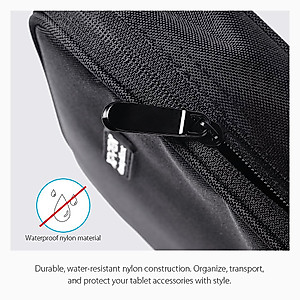 XPPen Travel Cable Case Drawing Tablet Pen Displays Accessories Organizer Accessories Travel Carry Case (Black)