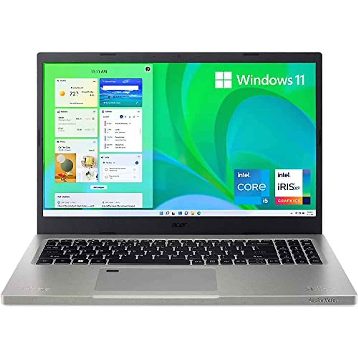Acer 2023 Newest Aspire Vero 14" IPS FHD Slim Laptop, 12th Gen Intel 10-Core i5-1235U, 16GB LPDDR4X 1TB SSD, Thunderbolt 4, Fingerprint Reader, Backlit KB, Wi-Fi 6, HDMI, Windows 11, 3in1 Accessories