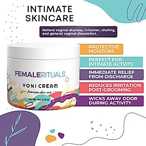 FEMALE RITUALS Vulva Moisturizing Cream - Clinically Tested Vaginal Moisturizer Cream for Dryness, Itching, Burning & Odor, Intimate Skin Care