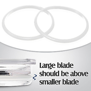 20 oz Replacement Rubber Lid Seals O Shaped Resealable Lid Gaskets for 10, 12, 16 and 20 Ounce Insulated Stainless Steel Tumblers (White, 6 Pieces)