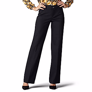 Lee Women's Ultra Lux Comfort with Flex Motion Trouser Pant Black 18 Medium