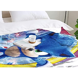 Cartoon Fleece Blanket Super Soft Cozy Throw Blanket, Lightweight Fuzzy Comfy Textured Flannel Blanket Winter Warm Plush Throw Blankets for Couch, Sofa, Bed (Style 1, 50 x 40 inches)