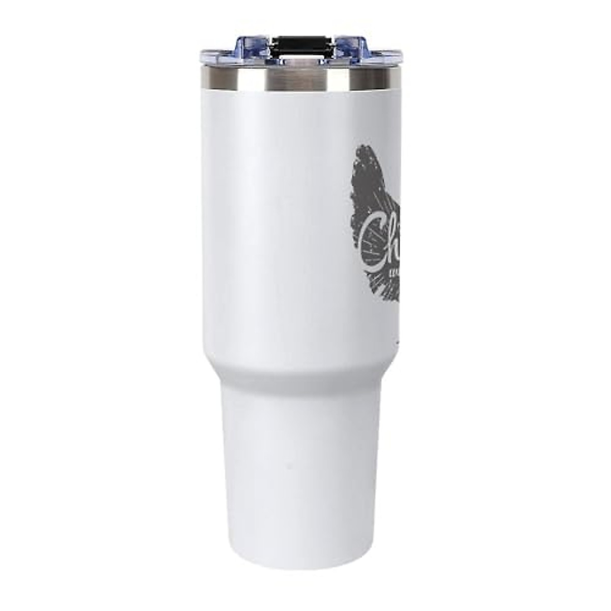 Chicken Whisperer 40oz Water Bottle Double Wall Insulated Tumbler with Handle Leakproof Travel Mug Deep Blue-style