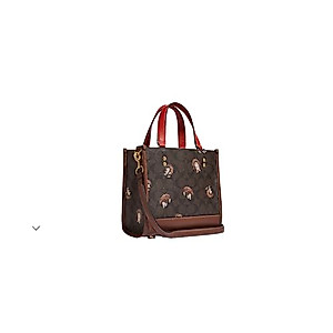 Coach Signature Jacquard Dempsey Tote 22 (IM/Brown Black Multi)