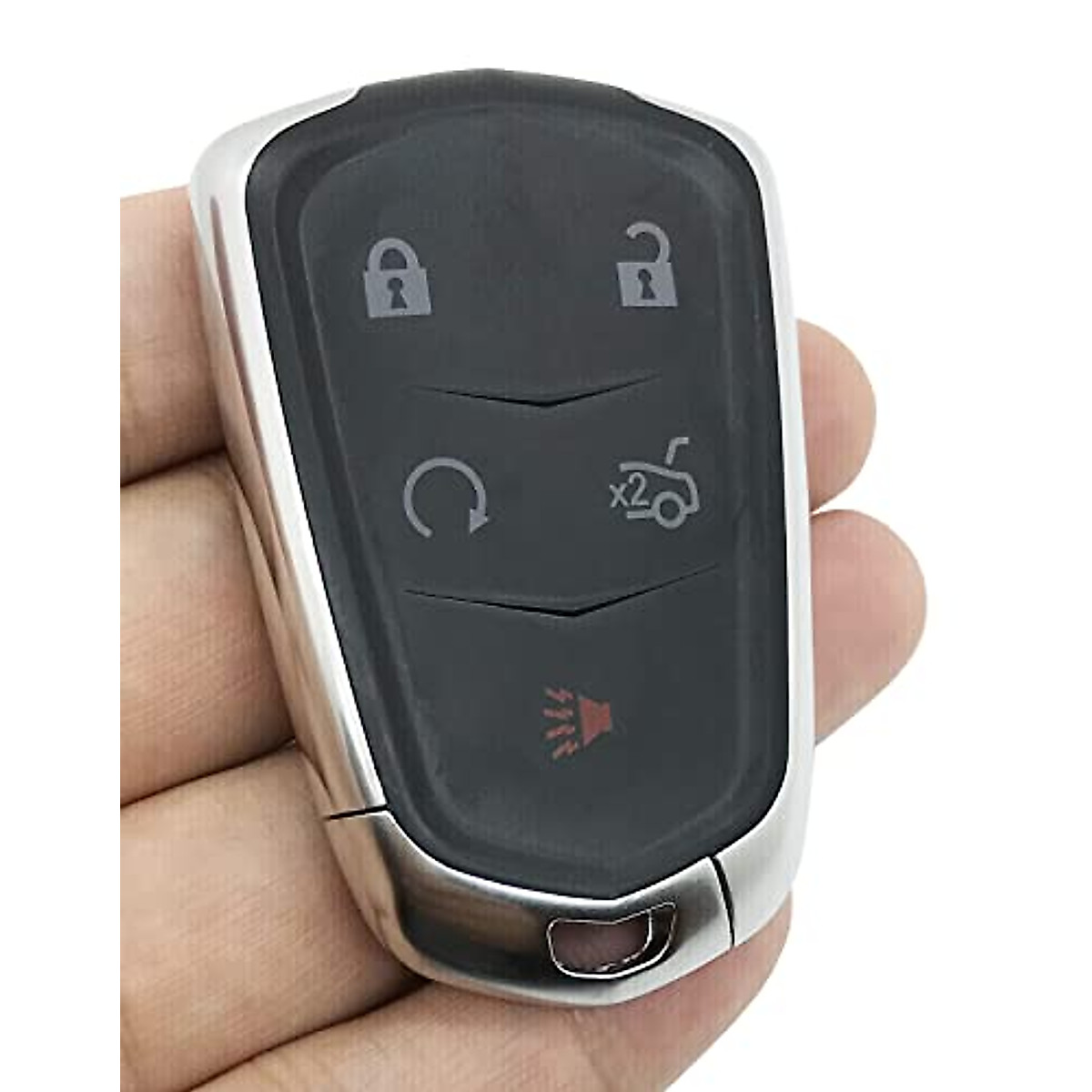 vurbemes Replacement Key Fob Cover Case fit for Cadillac SRX XT4 ATS CTS XTS Keyless Entry Key Fob HYQ2AB, HYQ2EB