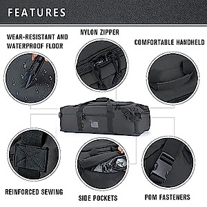 86l Large Duffel Bag For Travel, Gym & Sports - Water Repellent Polyester, Hidden Straps, Shoe Compartment - Perfect Luggage Duffle Bag Or Backpack For Men & Women