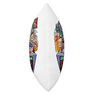 JEFF DUNHAM Providence, RI (2023) Throw Pillow, 18x18, Multicolor