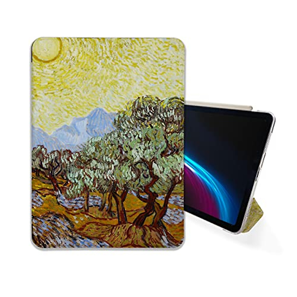 Van Gogh Olive Trees case Compatible with iPad Mini Air Pro 7.9 8.3 9.7 10.2 10.9 11 12.9 inch Pattern Cover New 2022 2021 Trifold Stand 3 4 5 6 7 8 9 Generation 93 (11" Pro 1/2/3 gen)