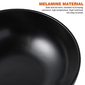 TOPBATHY Melamine Serving Bowls：2pcs Japanese Style Salad Bowls Reusable Mixing Bowls Large Ramen Bowls Deep Soup Bowl for Family Kitchen