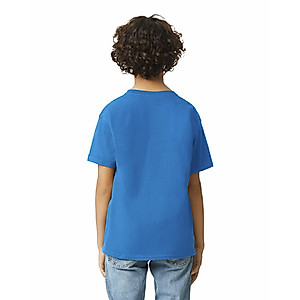 Gildan Unisex Child Ultra Cotton T-shirt, Style G2000b, Multipack, Royal, Large US