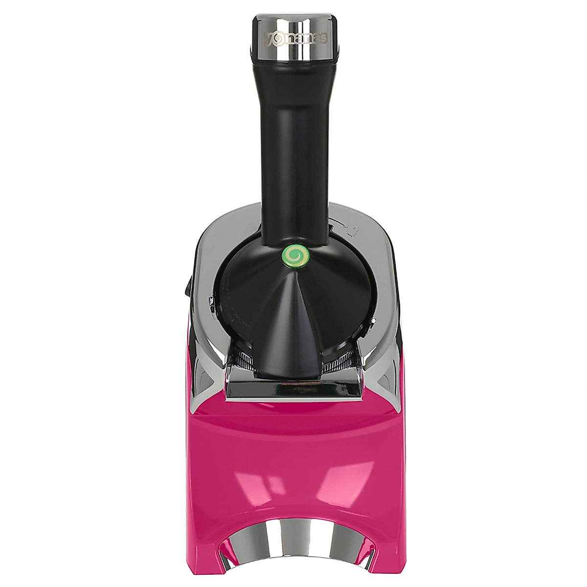 Yonanas 988HP Deluxe Vegan Non-Dairy Frozen Fruit Soft Serve Dessert Maker, BPA Free, Includes 75 Recipes, 200 Watts, Pink