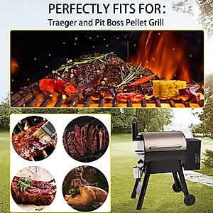 Apromise Grill Igniter Replacement for Traeger - Replacement Parts for Pit Boss Pellet Smoker & Traeger Pellet Grill Include Auger Motor & Induction Fan & Fire Burner Pot & Hot Rod Ignitor