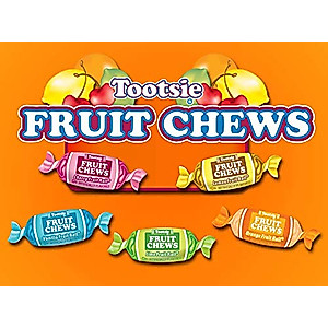 Tootsie Roll Chewy Fruit Rolls, 1.5 lb Individually Wrapped Nostalgic Retro Bulk Taffy Candy + Bonus Mystery Candy (Variety Mix)