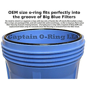 Captain O-Ring LLC - Replacement for Pentek Water 151122 OEM Size Big Blue O-Ring Buna-N ORing (6 Pack)
