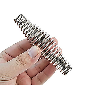 Timsec 2Pcs BBQ Spring Handle, Stainless Steel Cool Touch Stove Spring Handle Grip, 4.3-inch Heavy Duty Barbecue Smoker, Grill, Stove, Pit Door Handles