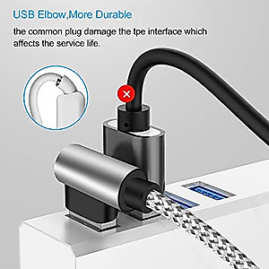 finekeep 90 Degree iPhone Charger Cable10FT 3 Pack Heavy Duty iPhone Charger Nylon Braided Fast Charging Cord Compatible with iPhone 121111 ProXS MaxXRX876s Plus5SE (Grey)