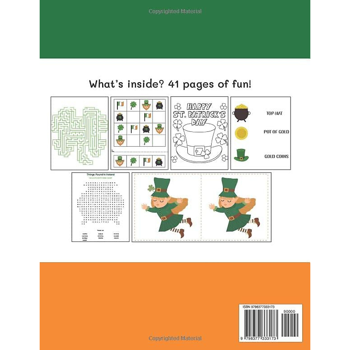 Fun-4-Kids St. Patrick's Day Activity Book: Trace • Color • Word Search • Crossword • Maze • And More! (Fun-4-Kids Activity Books)