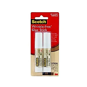 Scotch 051141928586 3M Wrinkle-Free Glue Stick 2/Pkg.27oz