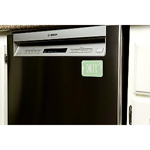 Double-Sided Dishwasher Magnet Clean Dirty Sign, Clean and Dirty Magnet for Dishwasher, Dirty or Clean Magnetic Signs, Clean/Dirty for Stainless Steel Decor, Dish Washer Sign Magnet