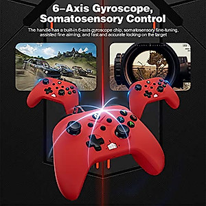2-Pack 10ft Wired PC Controller for Xbox Gamepad, Compatible with Xbox One, Xbox Series X|S, Xbox One X|S, PC Windows 10/11 with 3.5mm Audio Jack/Turbo/Programming Function, USB Braided Cable - NEW