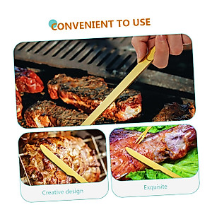 Yardwe 3 Sets Barbecue and Fork Carving Fruit Barbecue Meat Brisket BBQ Fork Meat Slicing Steak Knives Stainless Steel Meat Cleaver Outdoor