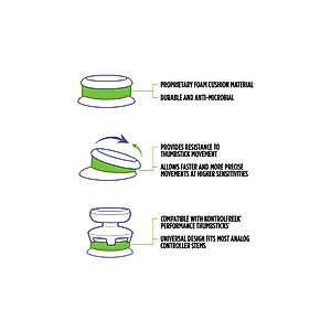 KontrolFreek Aim Boost Kit for Xbox One and Xbox Series X Controller | Includes Performance Thumbsticks and Precision Rings | Black Galaxy Edition