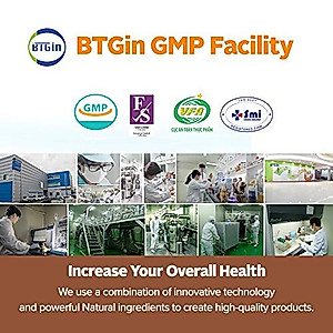 BTGIN Korean Red Ginseng Extract 3000mg Everyday, Saponin Hanppuri, Immune Booster and Focus Supplement for Brain Enhancement with Ginsenoside Rg3, Panax Ginseng 6 Years Root, 30Packets in 1 Set