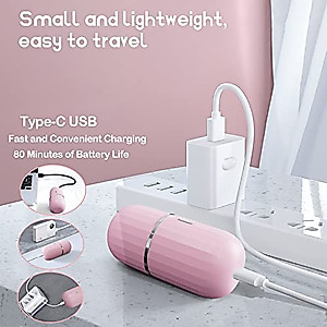 Upgrade Electric Razors for Women, Rechargeable Facial Hair Removal for Women Waterproof Bikini Trimmer Electric Shaver for Women’s Legs, Underarms, Face (Pink)